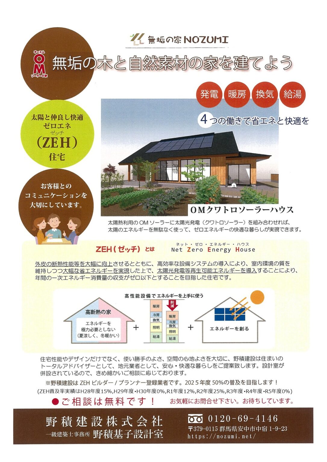 ZEH普及目標と2023年度までのZEH普及実績を報告します | 野積建設株式会社